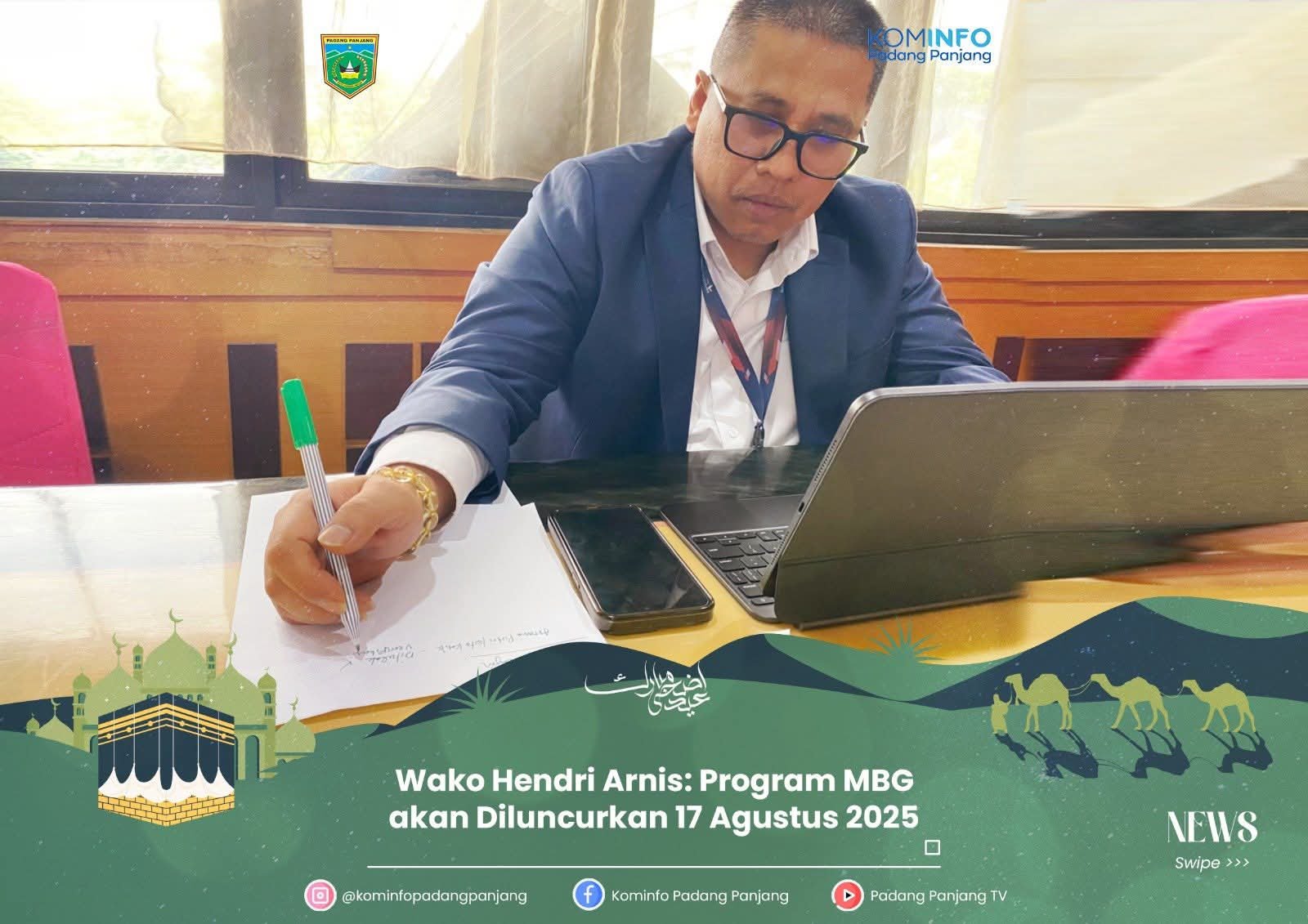 Wako Hendri Arnis: Program MBG akan Diluncurkan 17 Agustus 2025 ...