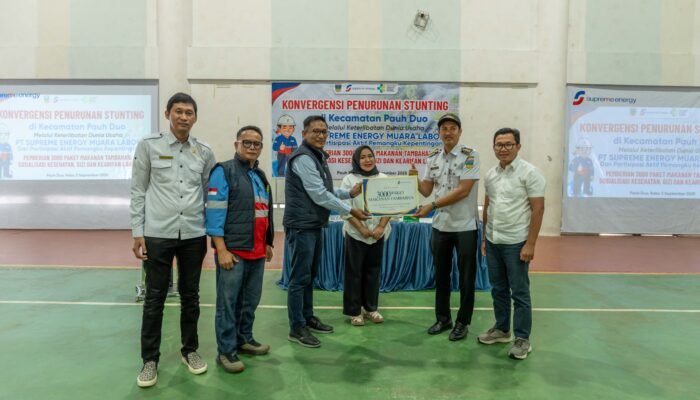 PT.Supreme Energy Muara Laboh Dukung Program Penurunan Stunting di Pauh ...